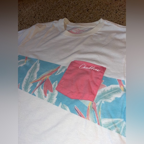 chubbies | Shirts | Chubbies White Shirt Medium | Poshmark